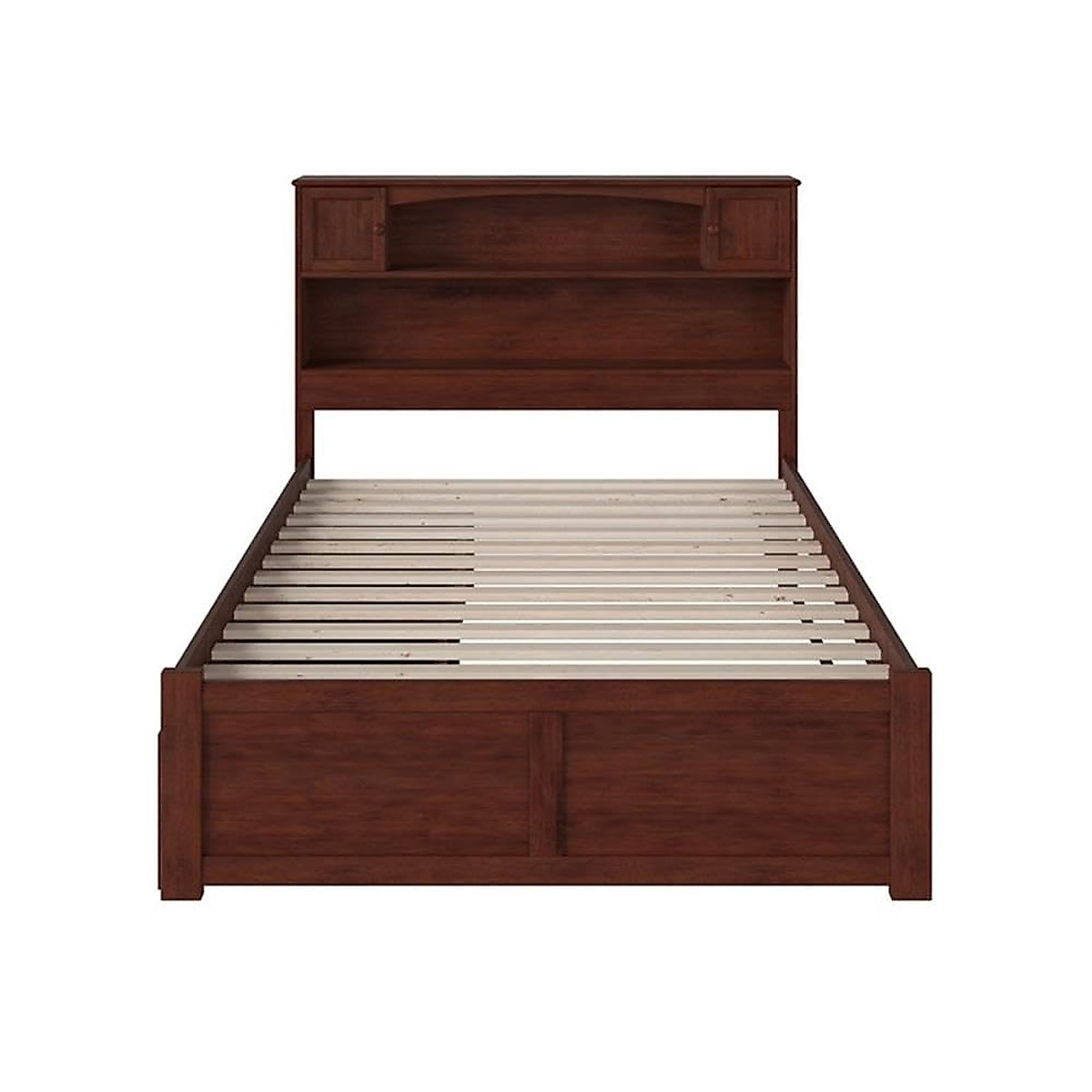 Leo & Lacey Urban Full Storage Platform Bed in Walnut