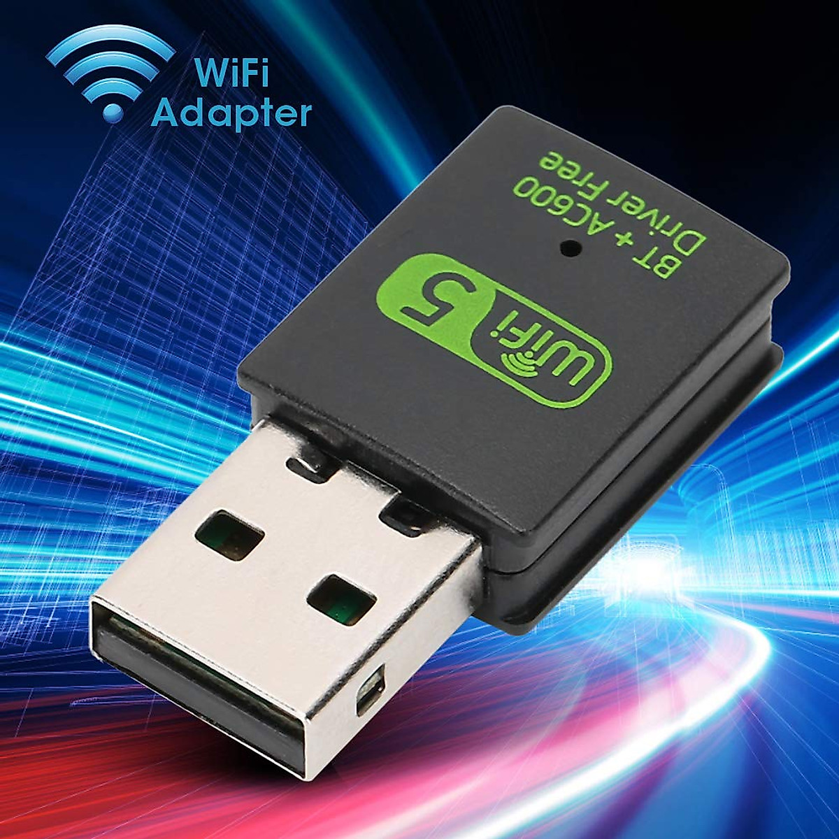CHICIRIS 【𝐄𝐚𝐬𝐭𝐞𝐫 𝐏𝐫𝐨𝐦𝐨𝐭𝐢𝐨𝐧】 RTL8821CU WiFi Network Card, 2 in 1 WiFi Dongle, Smartphones for Windows7/8/8.1/10/Xp
