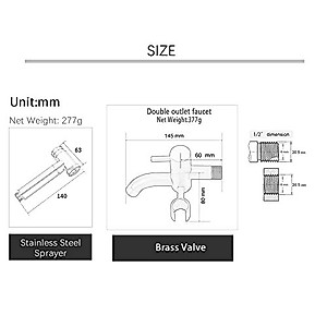 MINJING Hand Held Bidet Sprayer Brushed Gold, Bidet Faucet Toilet Shattaf Douche Kit, Solid Brass Single Cold Water Cloth Diaper Sprayer for Toilet