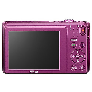 Nikon COOLPIX S3700 Digital Camera with 8x Optical Zoom and Built-In Wi-Fi (Pink)