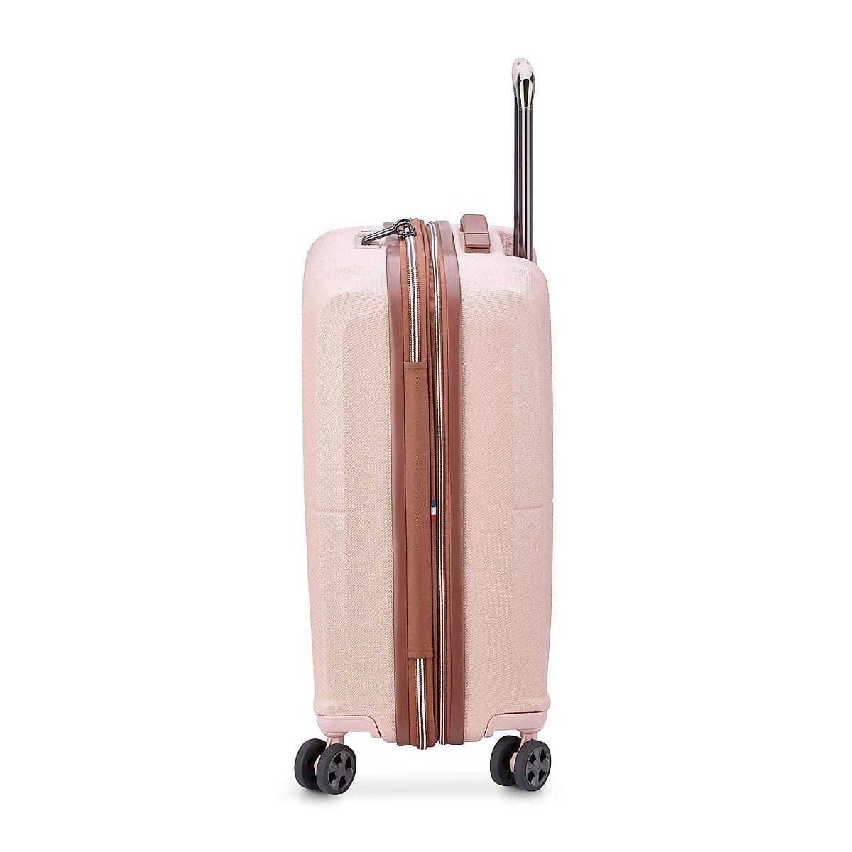 DELSEY PARIS St. Tropez Hardside Expandable Luggage with Spinner Wheels, Pink, Checked-Large 28 Inch