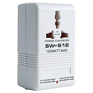 abollunn 100W Voltage Converter, Step Up/Down Convert from 110 Volt to 220 Volt and from 220 Volt to 110 Volt Voltage Converter Transformer for Travel, Camping, RV and Home (White -100W)