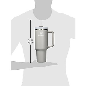Stanley Quencher H2.0 Tumbler with Handle and Straw 30 oz | Flowstate 3-Position Lid | Cup Holder Compatible for Travel | Insulated Stainless Steel Cup | BPA-Free | Ash