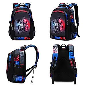 MTCSKY Backpack For Boys Elementary Kids School Bag Heavy Duty Bookbags Waterproof Durable Sturdy Boy Backpack