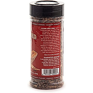 Fluker's Freeze Dried Crickets Reptile Food 1.2oz - Includes Attached DBDPet Pro-Tip Guide