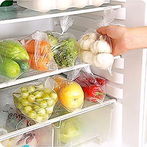 PAPRMA 12" X 20" Plastic Produce Bags, Food Storage Clear Bags for Kitchen, Office, Commercial, Home, 350 Bags Per Roll (1 Roll)