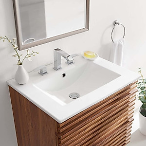 Modway EEI-3766-WHI Cayman 24" Bathroom Sink, White