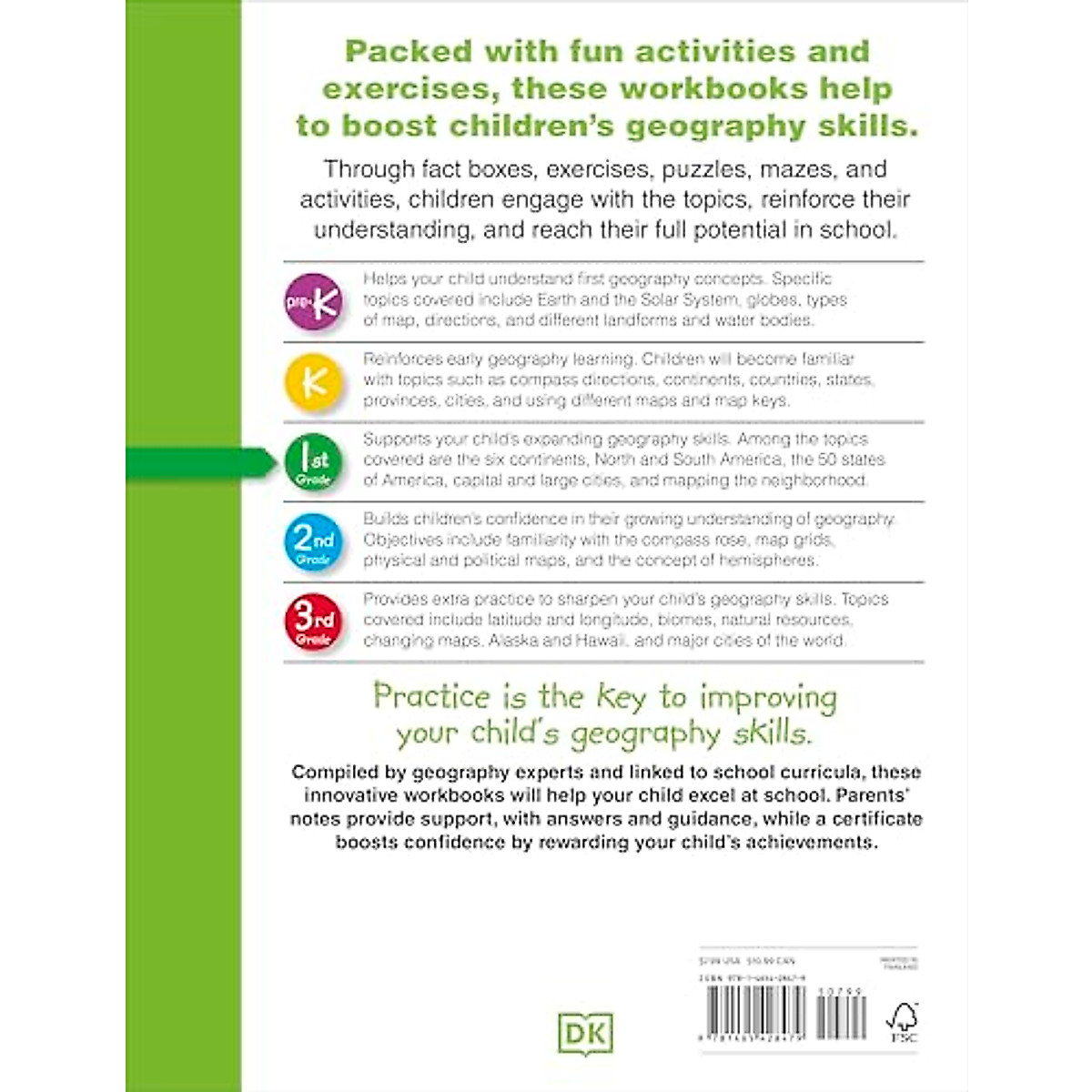 DK Workbooks: Geography, First Grade: Learn and Explore