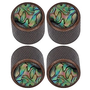 Demeras Electric Guitar Knobs, Tone Volume Control Knob Volume Knob Guitar Potentiometer Knob for Electric Bass (Bronze, Caibei) Accesorios de rendimiento