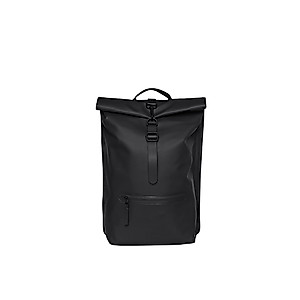 RAINS Rolltop Rucksack - Black
