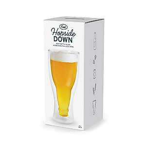 Genuine Fred Hopside Down Beer Glass, Standard