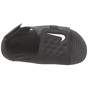 Nike Sunray Adjust 5 Kids Toddler Slide Sandal Aj9077-001 Size 9 Black/White