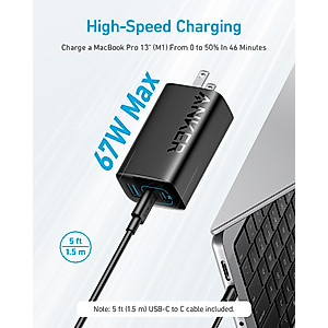 Anker 737 Power Bank (PowerCore 24K) with 67W USB-C Charger