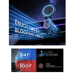 LISEN for MagSafe Car Mount Charger, 15W Wireless Charger for Car Magnetic Phone Holder Mount, Phone Mount Holder for Car Vent Wireless Charer Fits iPhone 15 Pro Plus Max 14 13 12 Magsafe Case