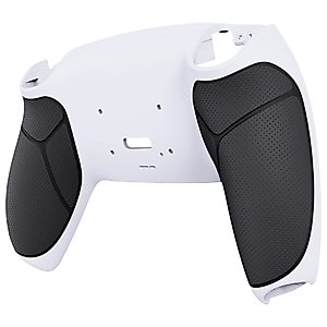 Black White Performance Rubberized Grip Redesigned Back Shell for PS5 Controller eXtremerate Rise & RISE4 Remap Kit - Controller & Rise Remap Board NOT Included