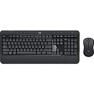 Logitech MK540 Advanced Wireless Keyboard and Wireless M310 Mouse Combo — Full Size Keyboard and Mouse, Long Battery Life, Caps Lock Indicator Light, Hot Keys, Secure 2.4GHz Connectivity (MK540)