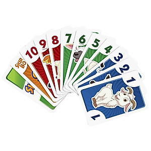 Mattel Games Skip Bo Junior Card Game in with 2 Levels of Play, 112 Cards, Sequencing Entertainment for 2 to 4 Players Ages 5 Years & Older