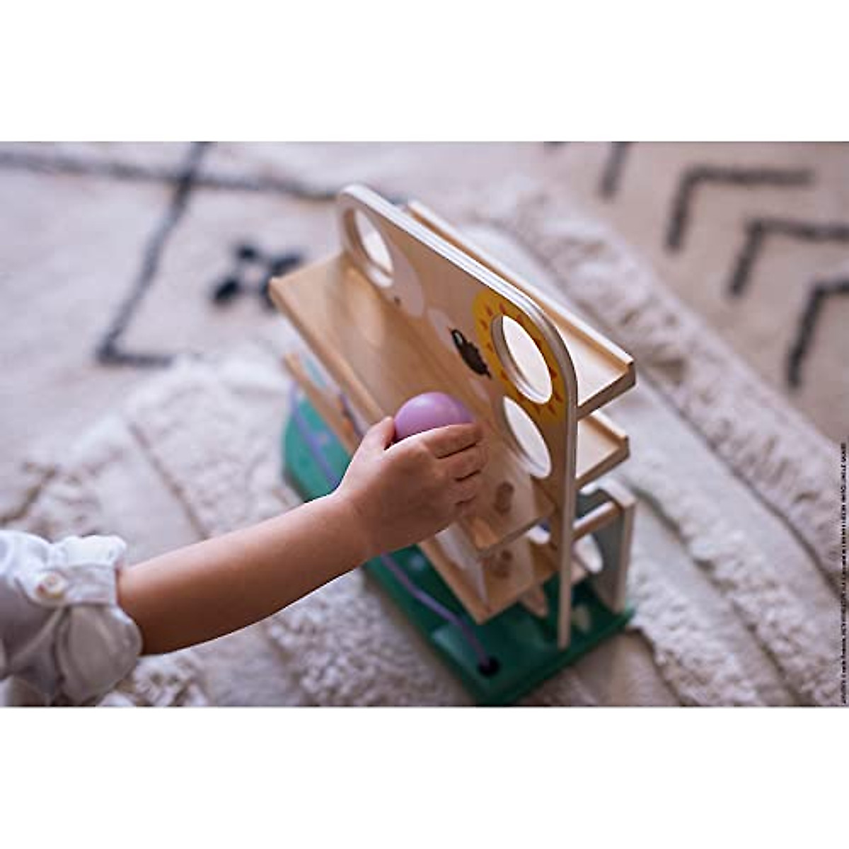 Janod Wooden Caterpillar Ball Track - Ages 12+ Months - J08055