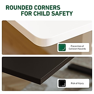 FEZIBO 48 x 24 Inches Standing Desk with Drawer, Adjustable Height Electric Stand up Desk with Storage, Sit Stand Home Office Desk, Ergonomic Computer Desk, White