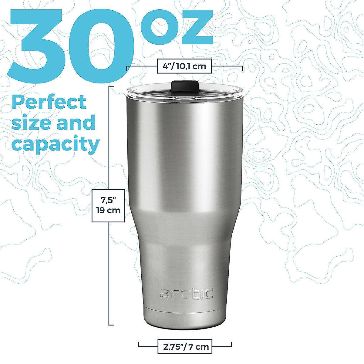 Arctic Tumblers | 30 oz Green Insulated Tumbler with Straw & Cleaner - Retains Temperature up to 24hrs - Non-Spill Splash Proof Lid, Double Wall Vacuum Technology, BPA Free & Built to Last