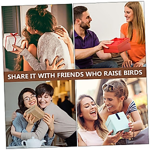 HANABASS Box Bird Terrarium Outdoor Bird House Hanging Bird Nests Parrots Breeding House Cage Pet Birds Nest Birds Supplies Bird Nest House Hanging Bird House Small Animal Hut Wooden