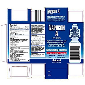 Alcon Naphcon Eye Drops, Allergy Relief 15 ml