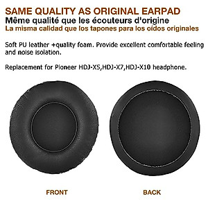Earpad Replacement for Pioneer HDJ-X5 HDJ-X7 HDJ-X10 Headphones Ear Pad Cushion Cover Eartips Earmuff