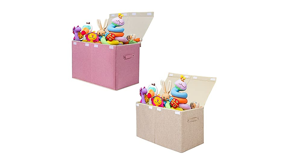 Popoly Large Toy Storage Box - Sturdy Collapsible Organizer