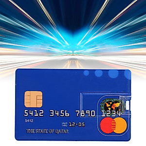 Zunate Card Shaped U Disk, Simple Unique USB Flash Drive for Data Storage File Transfer (32GB), Portable Drive Great for School, Office Or Daily Usage