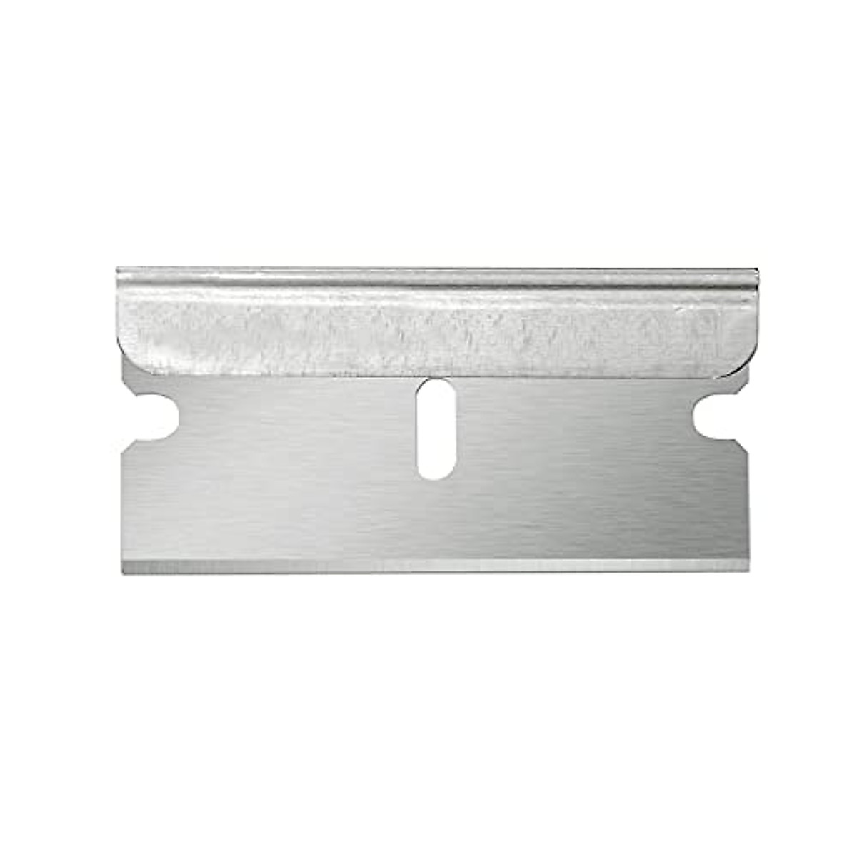 AccuTec Pro 0.012" Aluminum Backed Single Edge Razor Blades - Includes 100 Heavy Duty Carbon Steel Utility Blades - For General Use and Industrial Applications - APBL-7001
