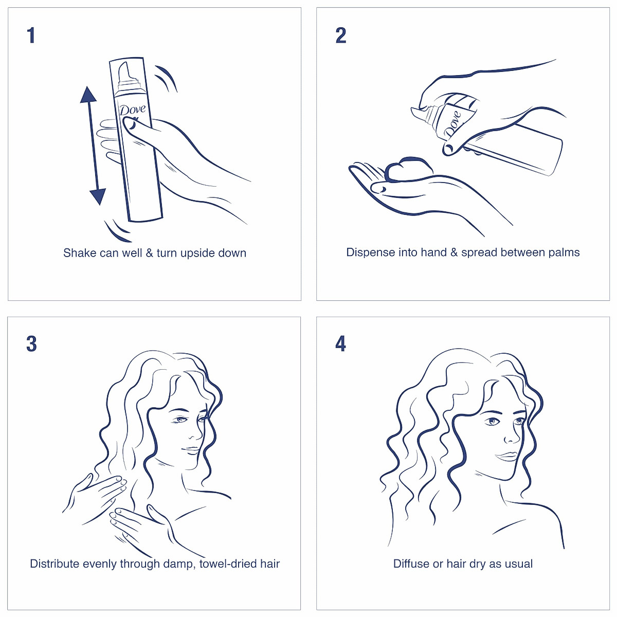 Dove STYLE+care Curls Defining Mousse, Soft Hold 7 oz