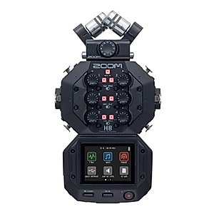 Zoom Q8n-4k Handy Video Recorder, 4k UHD Video, Stereo Microphones Plus Two XLR Inputs & H8 12-Track Portable Recorder, Stereo Microphones, 6 Inputs, Touchscreen Interface, USB Audio Interface