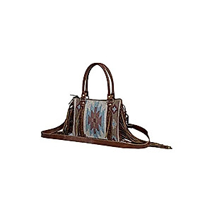 Myra Bag Blue Rays Concealed Carry Bag Upcycled S-3409