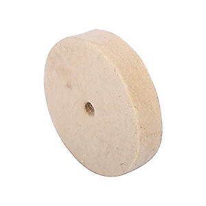 Mini Wheel Buffer 4 Inch Polishing Buffing Wheel, Wool Felt Metal Polishing Accessories Round Wheel Wool, 1 Inch Thickness