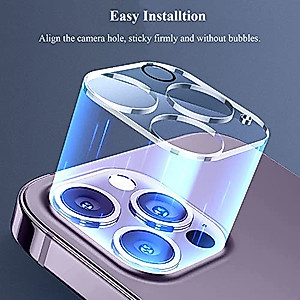 ZXZone [4 Pack] Camera Lens Protector Designed for iPhone 14 6.1" ＆ iPhone 14 Plus 6.7" Accessories Camera Cover 9H Hardness, Ultra HD Easy to Install