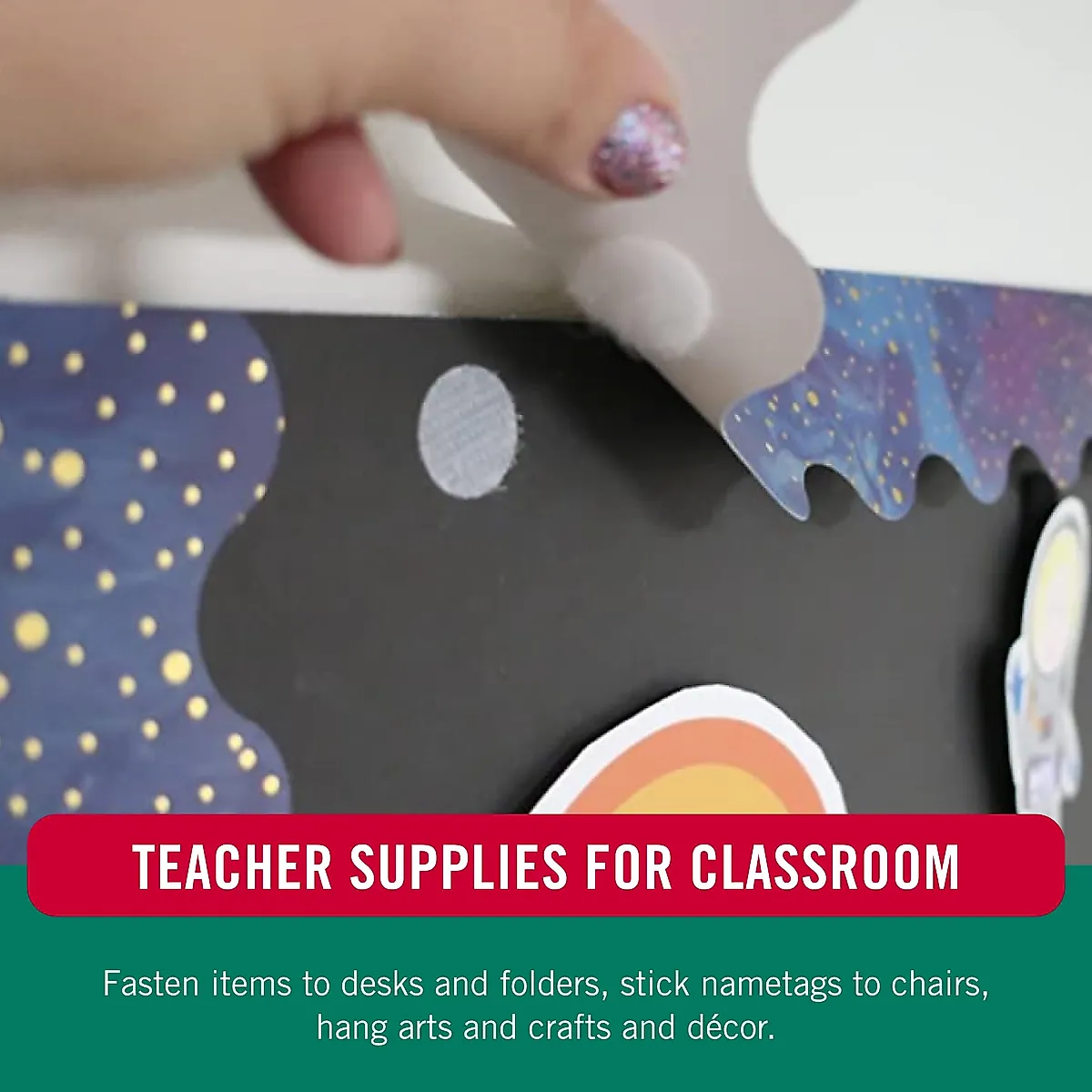 VELCRO Brand - Thin Clear Fasteners | General Purpose/ Low Profile | Perfect for Home or Office | 3/8" Circles , 56-Count - Clear