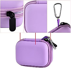 Case Compatible with iWALK Portable Charger Power Bank 4500/ 4800mAh. Charging Battery Pack Holder Storage for LinkPod Mini for iPhone 13/ 12/ 11/ Pro Max, Pocket Organizer for USB-C - Purple Bag Only