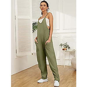 AUTOMET Beach Vacation Fashion Outfits 2023 Casual Jumpsuits for Women Trendy Spring Summer Clothes Rompers Loose Overalls Jumpers