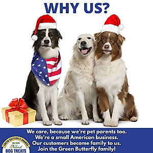 Green Butterfly Brands Dog Chews – Beef Trachea Dog Treat Chew Made in USA. Grass Fed Farm-Raised American Beef. Glucosamine Rich for Healthy Joints. All Natural Dental Chew (3" 16 OZ)