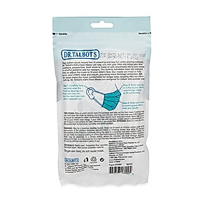 Dr. Talbot's Disposable Kid’s Face Mask for Personal Health by Nuby, 10 Pack, Girl, 6-12 years, Prints May Vary