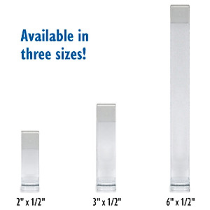 The Beadsmith Clear Plastic Tubes - 2 x .5 Inch Square Tubes - Flat Caps - Use for Beads, Bath Salts, Wedding & Party Favors, Home or Office Storage - Bag of 100
