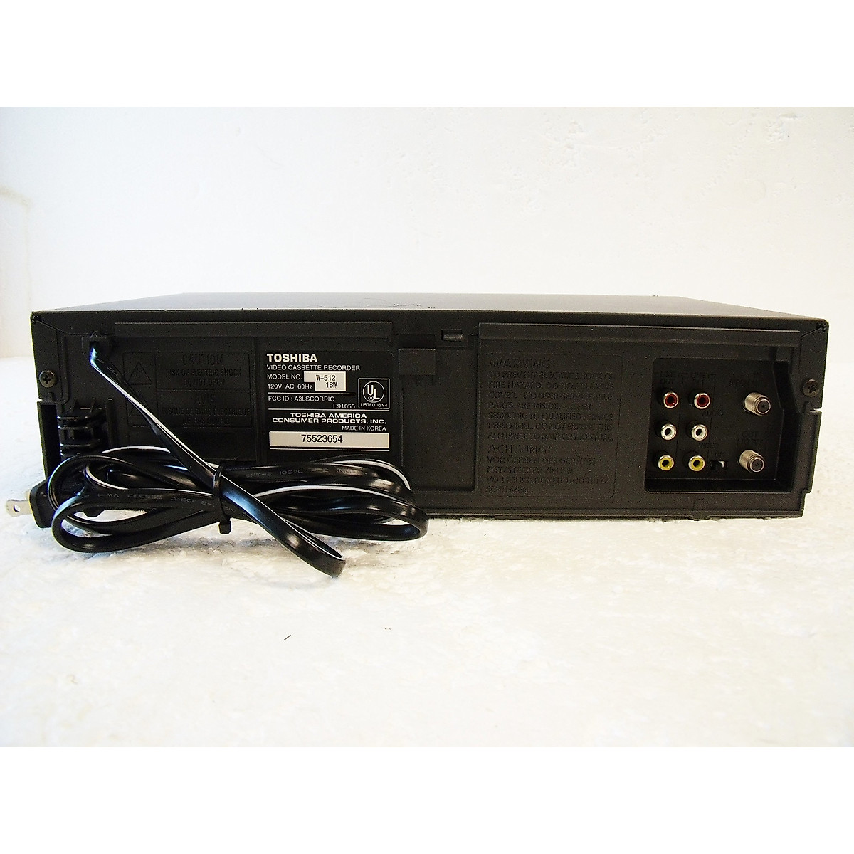 Toshiba W512 Hi-Fi VCR