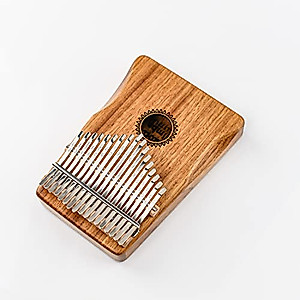 Hauoli Kalimba 17 Keys Thumb Piano with Protective Bag, Tuning Hammer and Study Instruction Artisan Newly Designed Mbira (Sandalwood)