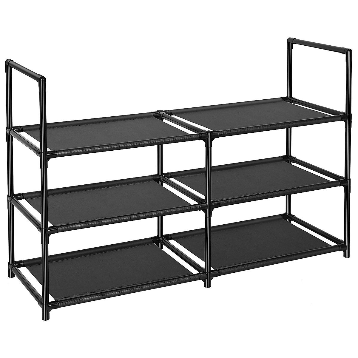 FIDUCIAL HOME 3 Tiers Shoe Rack 12-15 Pairs Sturdy Shoe Shelf