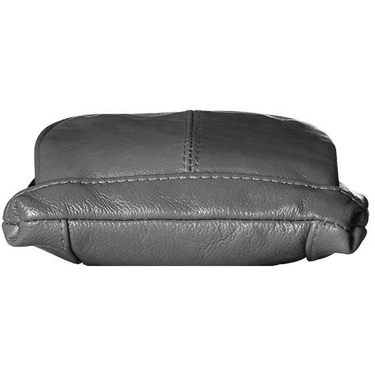 SILVERFEVER Women's Shoulder Crossbody Round RFID Pocket Small Genuine Leather Bag (Red)