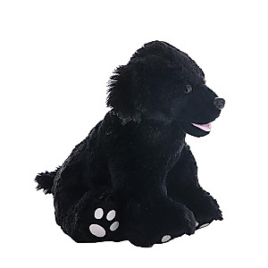 PLUSH TOYS WONDERLAND Shadow The Black Labrador 16-Inch Plush Toy – Soft & Cuddly Stuffed Animal Dog, Realistic Lab Puppy Plushie, Cute Black Lab Toy for Snuggling, Gifts for Kids & Dog Lovers