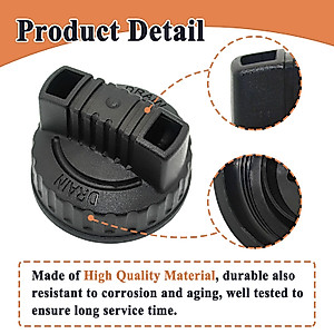 Ebrmeiwo 47922 Drain Cap for Wet/Dry Vacuum Cleaner, Vacuum Replacement Part, Dust Collector Accessory, 1.97'' ID