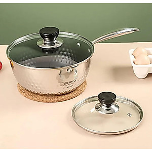 Tempered Glass Pot Cover, 7.8 Inch Griddle Lid with Insulated Handle for Cheese Melting Dome, Steaming Cover, Cooking Pot Cover at Home and Outdoors (20cm)