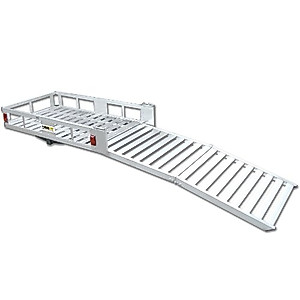 MAXXHAUL 70275 Aluminum Cargo Carrier | With 60" Folding Ramp | 53.5" x 29"