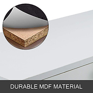 VEVOR White Salon Wall Mount Stations Styling Classic Locking Storage Beauty Salon Spa Equipment Barber Stations